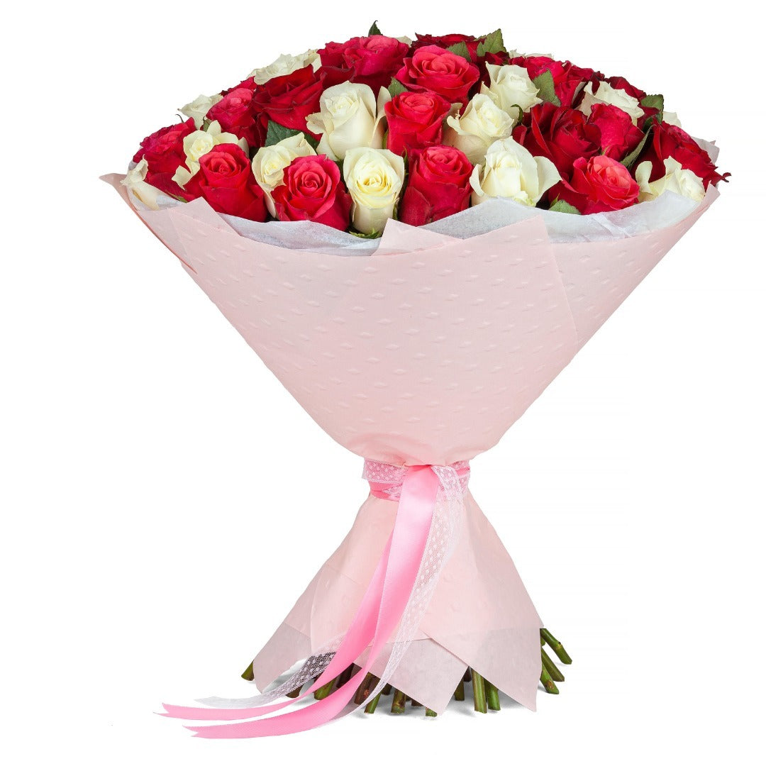 Bouquet «Enchanted Elegance», 35 roses – bottegagoodflowers